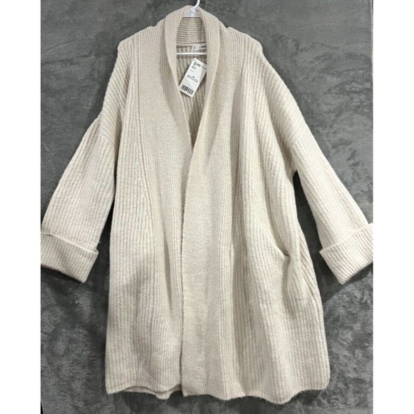 Mango | Jackets & Coats | Mango Long Cardigan Chunky Cable Knit Sweater ...